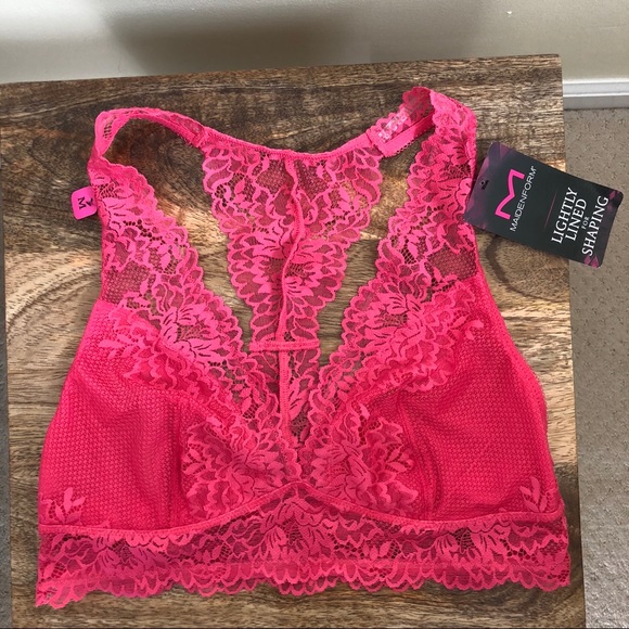 Maidenform | Intimates & Sleepwear | Maidenform Lace Tback Bikini Pink ...